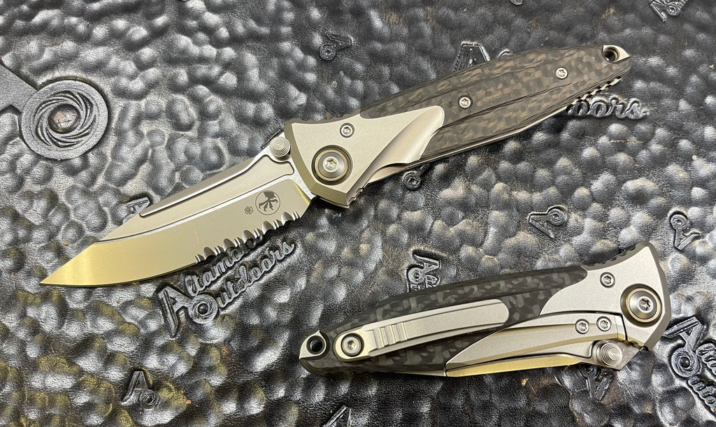 Microtech Socom Bravo Mini 260M-8CFTI Single Edge Part Serrated Bead B ...