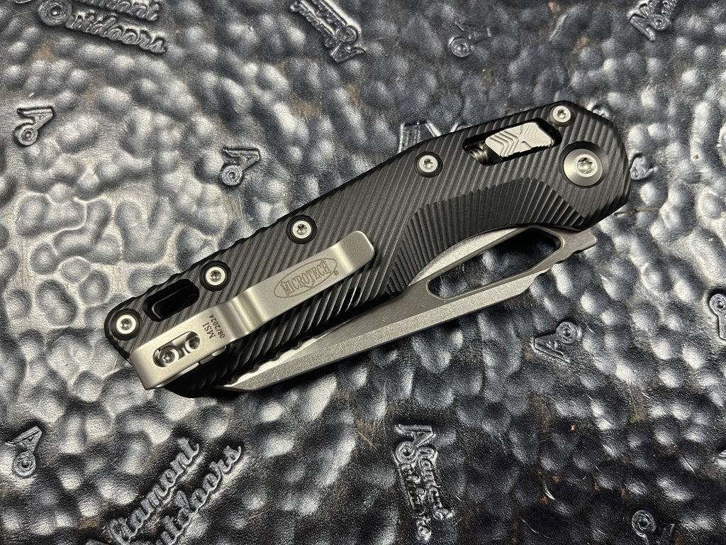 Microtech MSI Ram-Lok - Fluted Aluminum Handle - Stonewashed Blade 210 ...