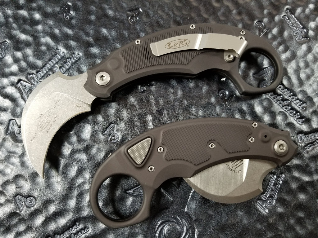 Microtech Iconic Karambit Style Auto Folder Stonewashed 168-10 ...