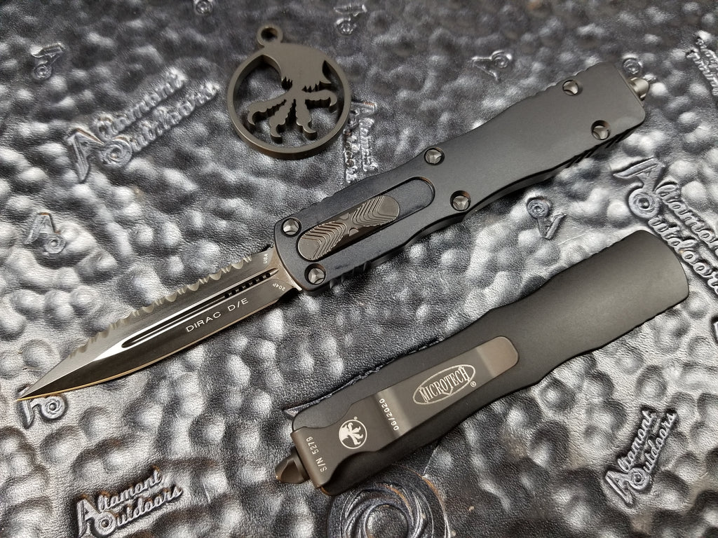 Microtech Dirac D/E Full Serrated Black Tactical 225-3T – Altamont Outdoors