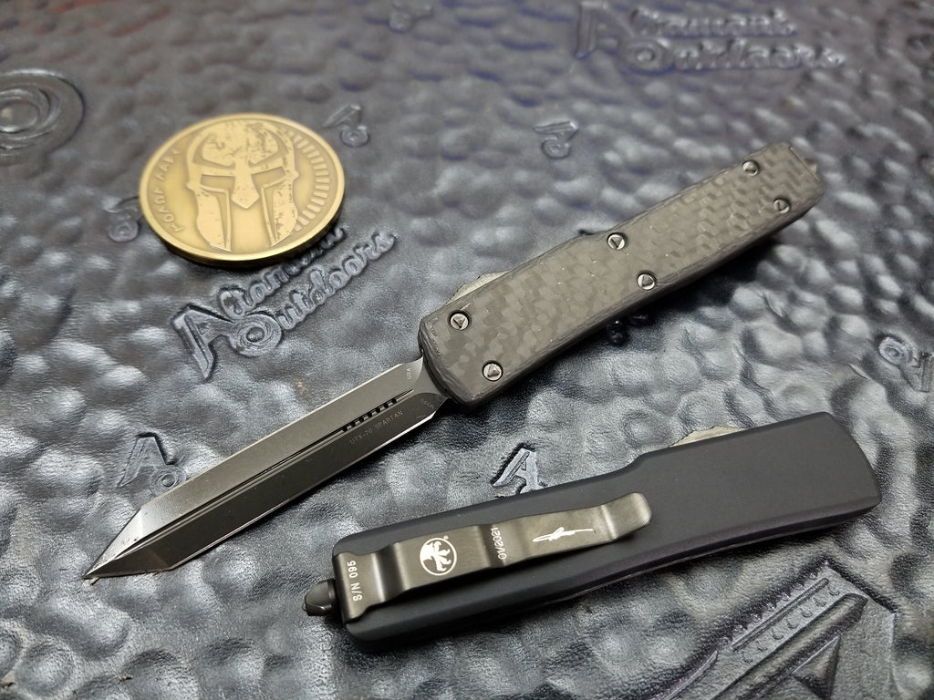 Microtech UTX-70 Spartan DLC Carbon Fiber 249-1DLCTCFS – Altamont Outdoors