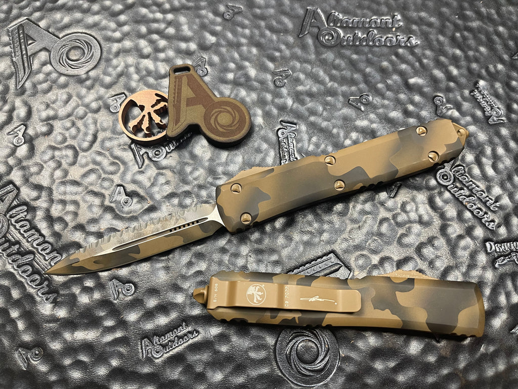 Microtech Ultratech Coyote Camo D/E Full Serrated 122-3CCS – Altamont ...
