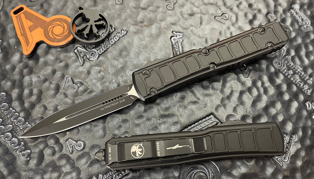 Microtech Ultratech II Stepside D/E Black Tactical 122II-1TS Summit II ...
