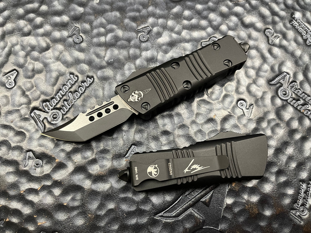 Microtech Troodon Mini Hellhound Tactical Standard Black Handle 819-1T ...
