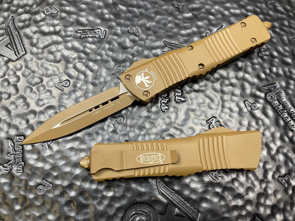 Microtech Combat Troodon Cerakote Tan D/E 142-1CTA – Altamont Outdoors