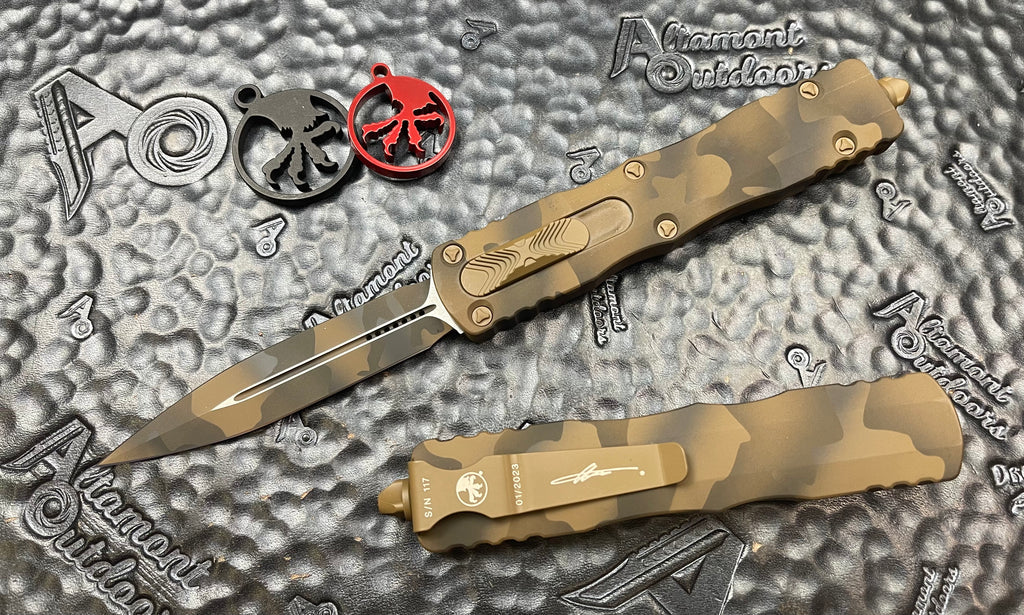 Microtech Dirac Delta D/E Signature Series Coyote Camo Cerakote 227-1C ...