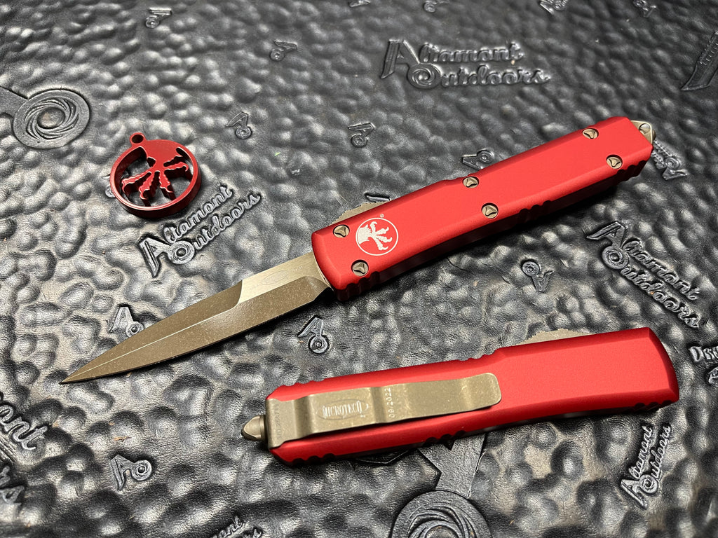 Microtech Ultratech Bayonet Red Bronze Apoc 120-13APRD Signature Serie ...